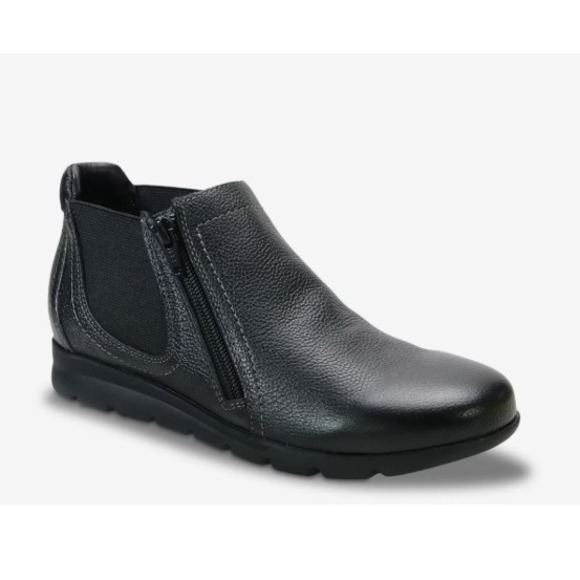 David Tate | Shoes | David Tate Women Black Leather Chelsea Boots Side ...